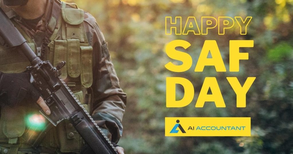 SAF Day Greetings - Happy SAF Day by AI Accountant